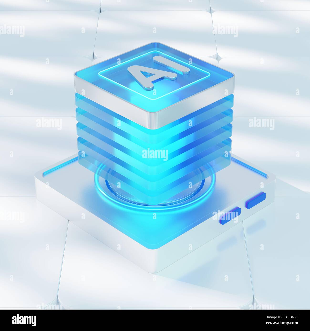 A 3D-rendered artificial intelligence system Stock Photo - Alamy
