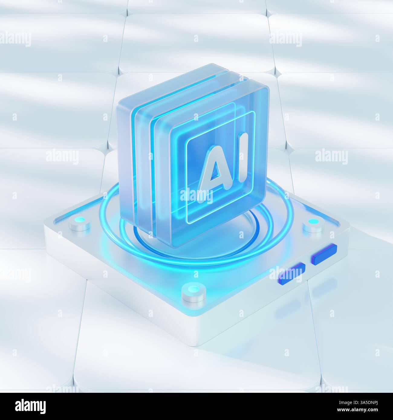 A 3D-rendered artificial intelligence system Stock Photo - Alamy