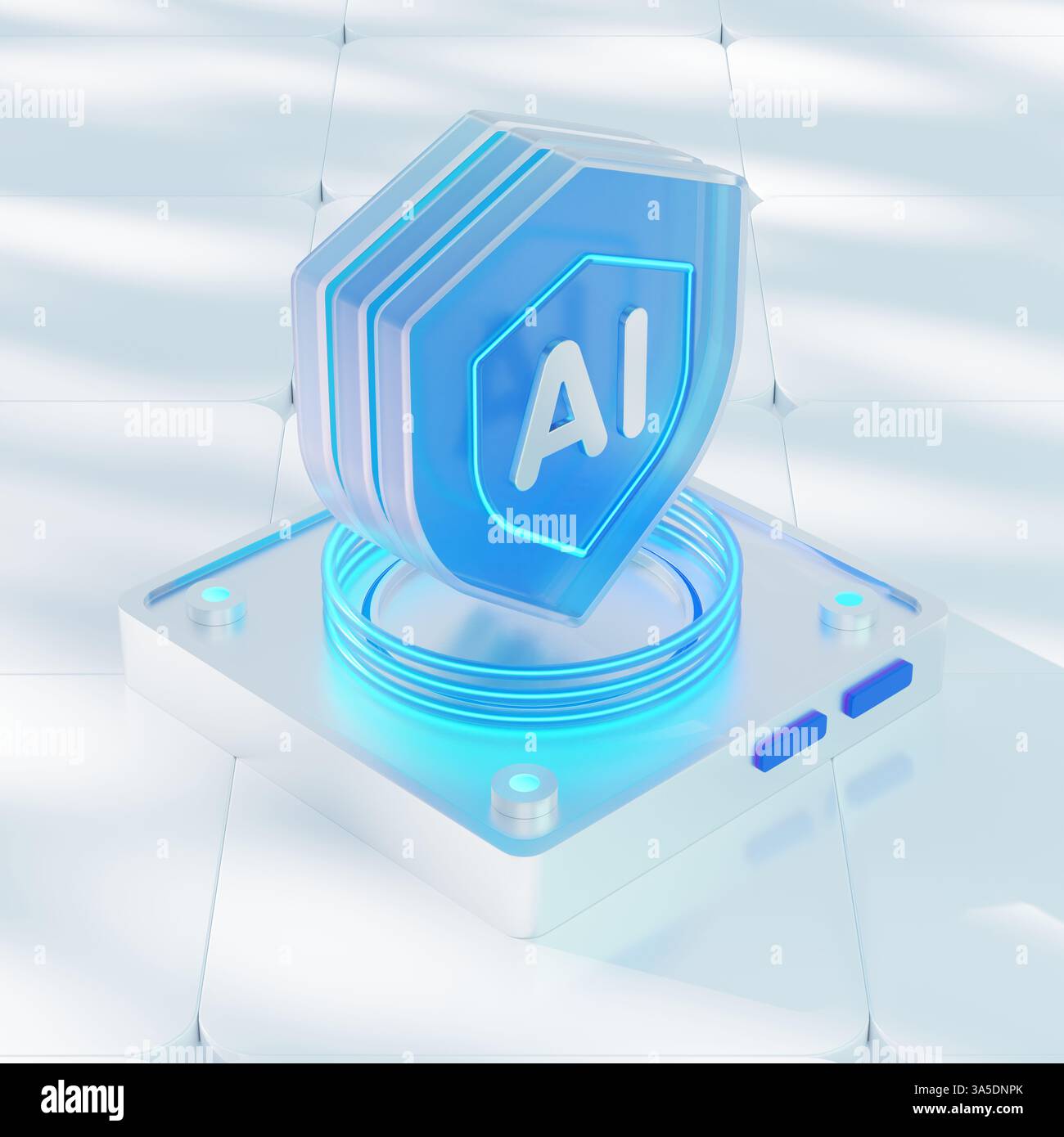 A 3D-rendered artificial intelligence system Stock Photo - Alamy
