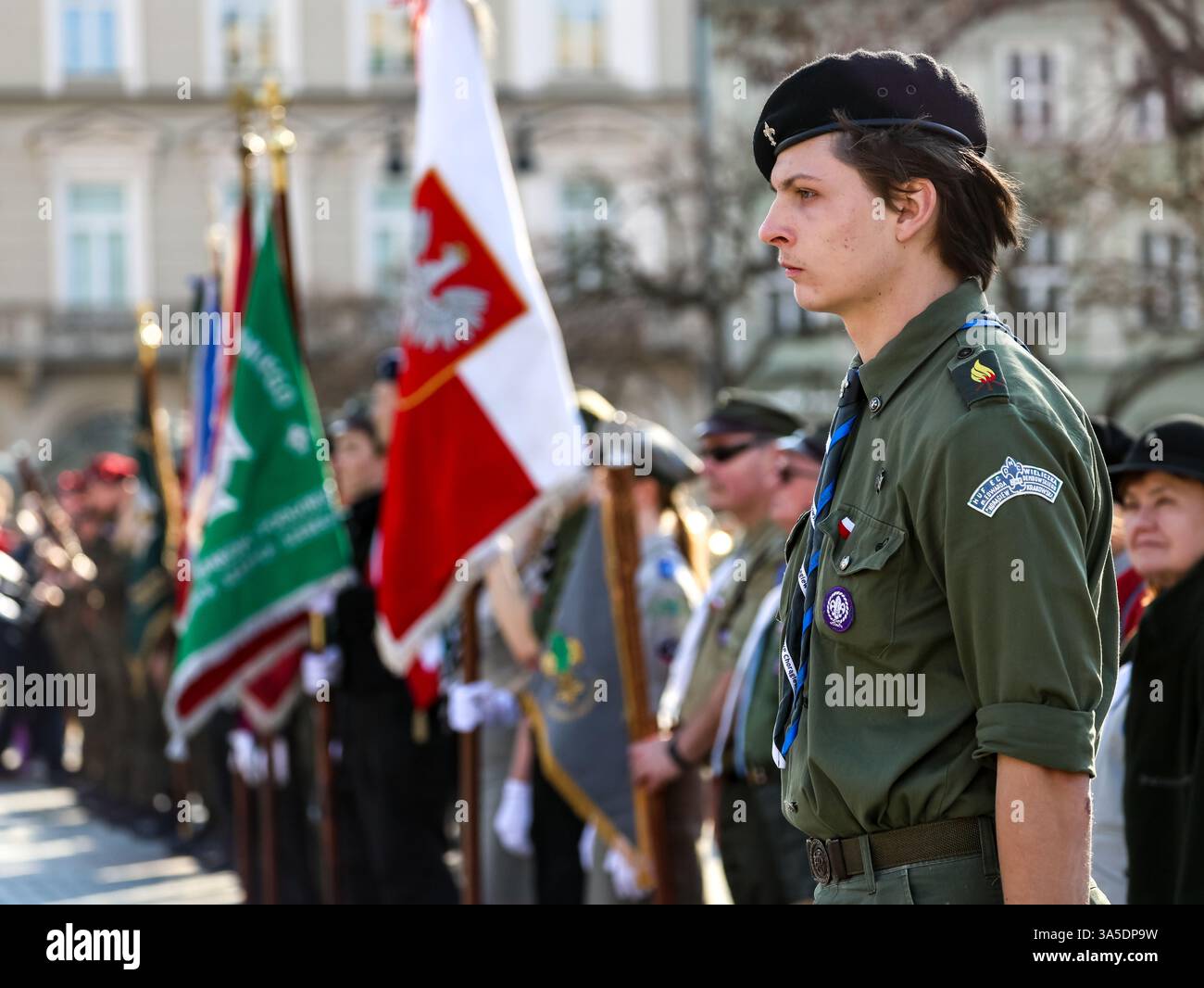 Older scouts participate in ceremonial gathering of the Polish Scouting ...
