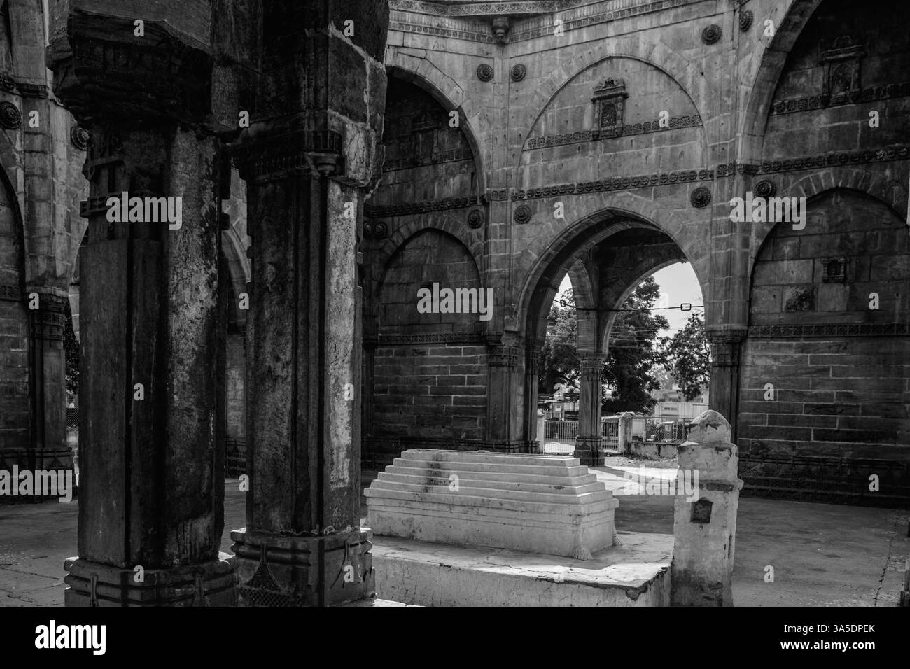 10 19 2007 Vintage Old Black and White Photo of Sikander Shah Tomb ...