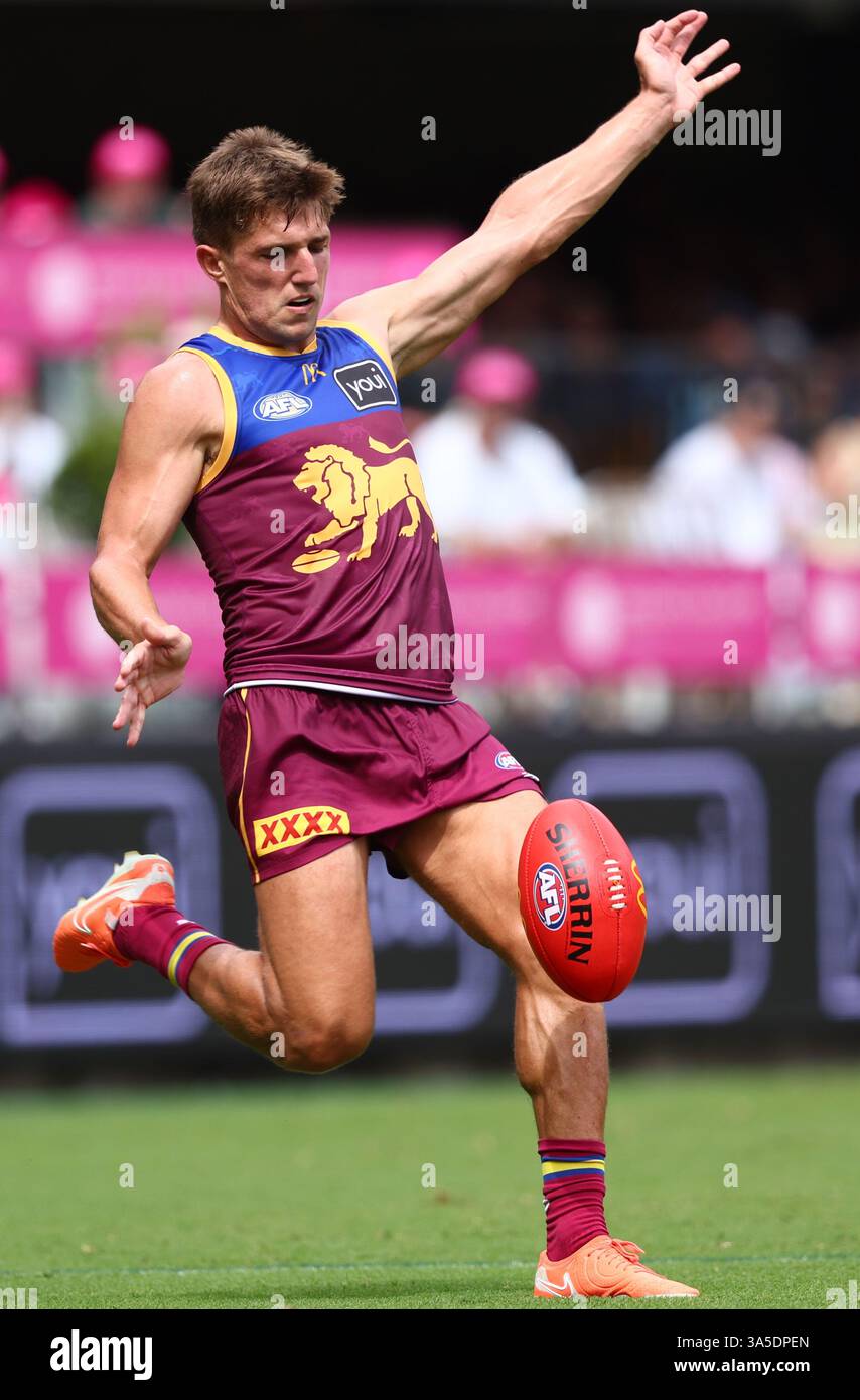 Zac Bailey of the Lions in action during the AFL Round 2 match between ...