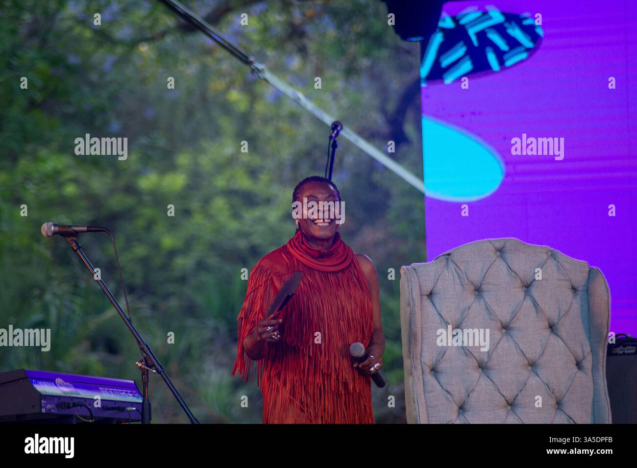 Queretaro, Mexico. 22nd Mar, 2025. Equatorial Guinean-Spanish singer ...
