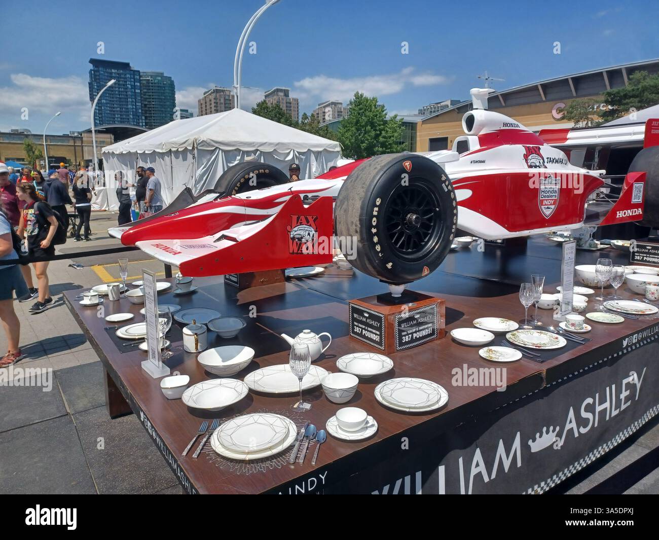 Toronto, ON, Canada – July 19, 2024: A Honda Indy race car is displayed ...