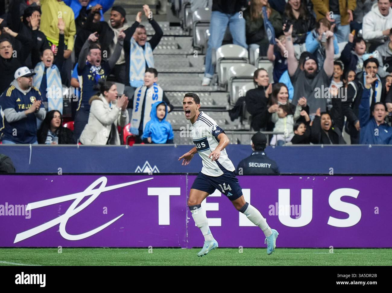 Vancouver, Canada. 22nd Mar, 2025. Vancouver Whitecaps' Daniel Rios ...