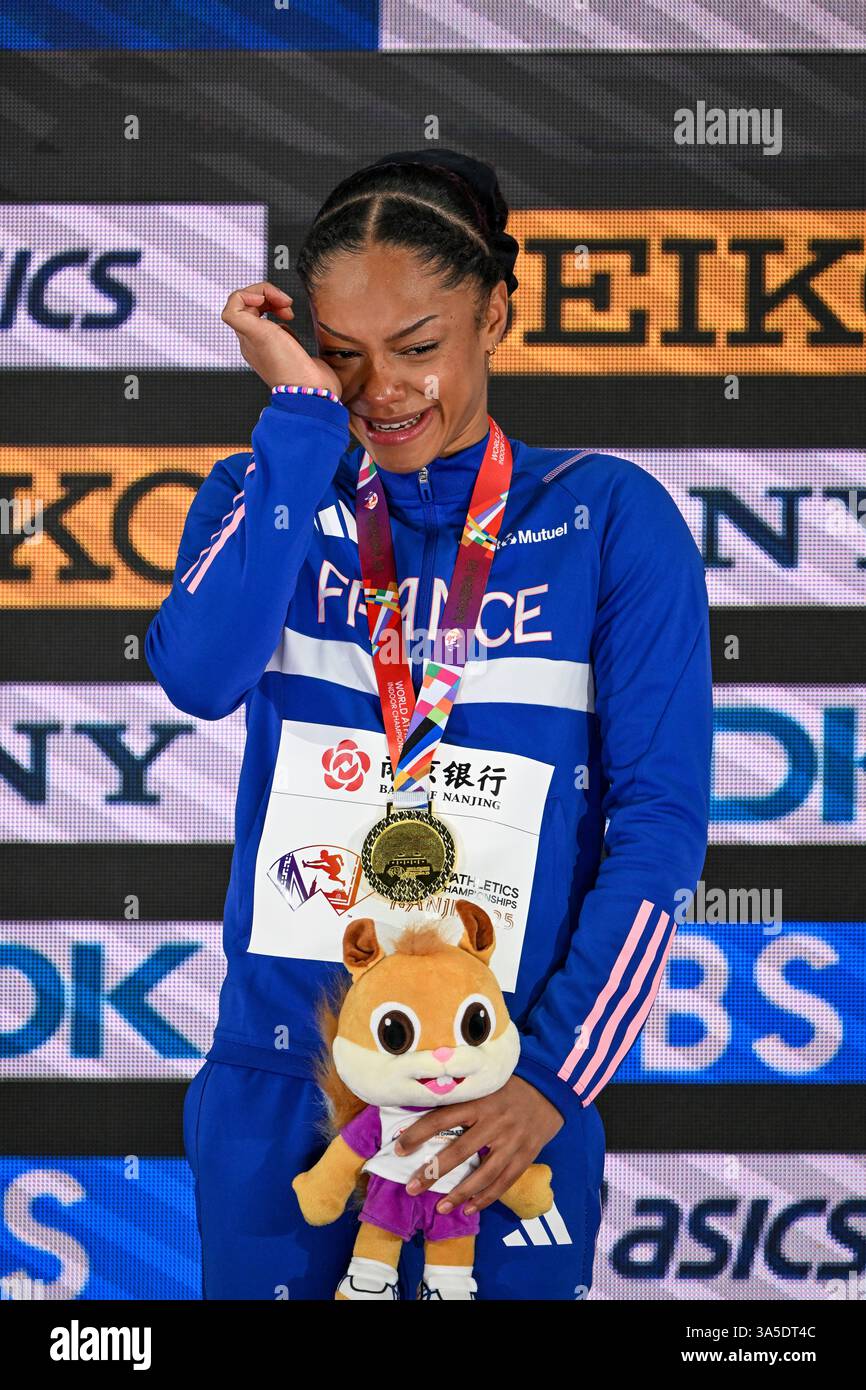 Marie-Julie Bonnin of France gold medal in the womens pole vault medal ...