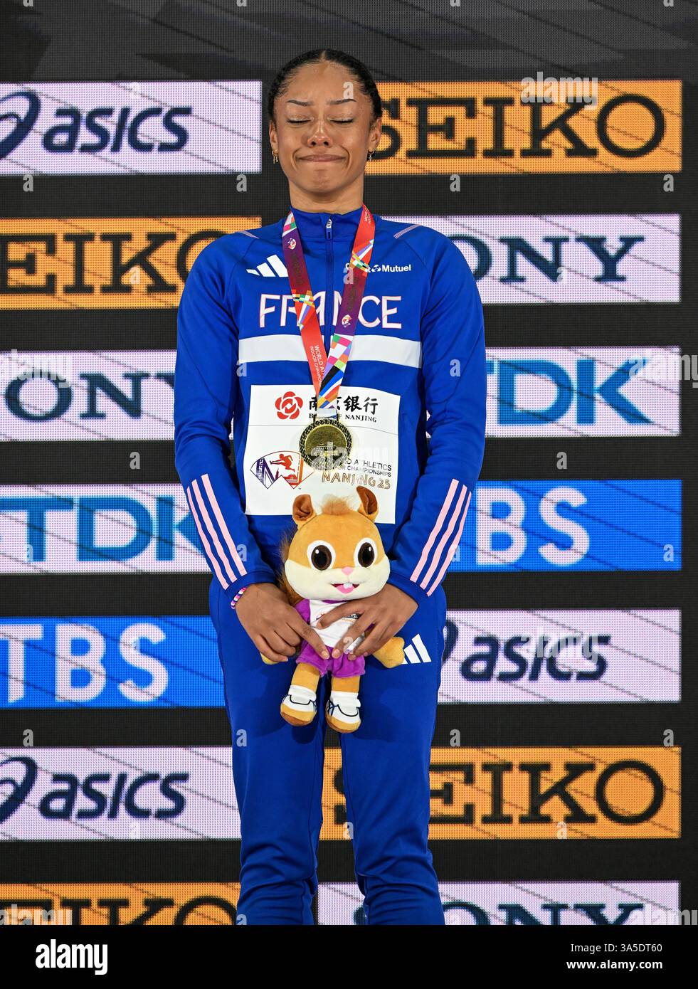 Marie-Julie Bonnin of France gold medal in the womens pole vault medal ...