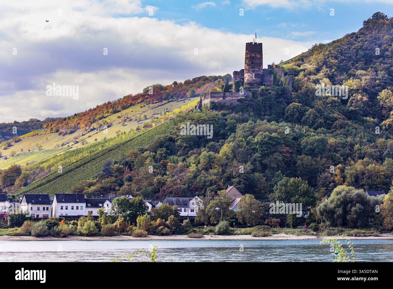 Medieval knight's castles and ruins. The magnificent and scenic Thurant ...