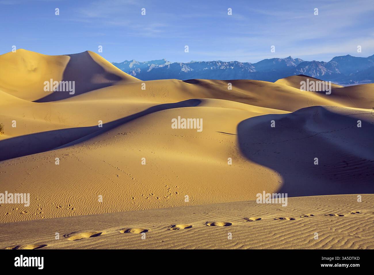Magical desert morning. Mesquite Flat Sand Dunes - dunes in Death ...