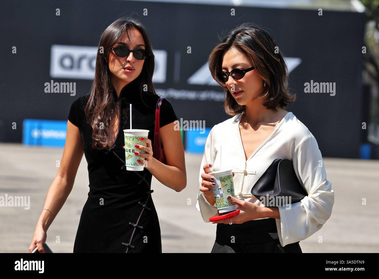 Shanghai, China. 23rd Mar, 2025. (L to R): Alexandra Saint Mleux (ITA ...
