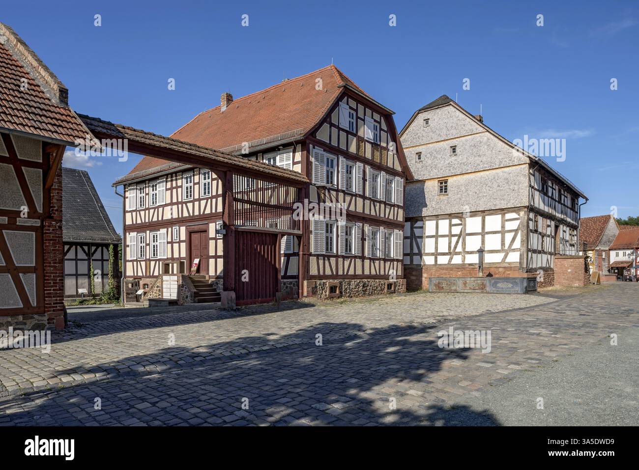 House from Langen-Bergheim with gateway and mill building from ...