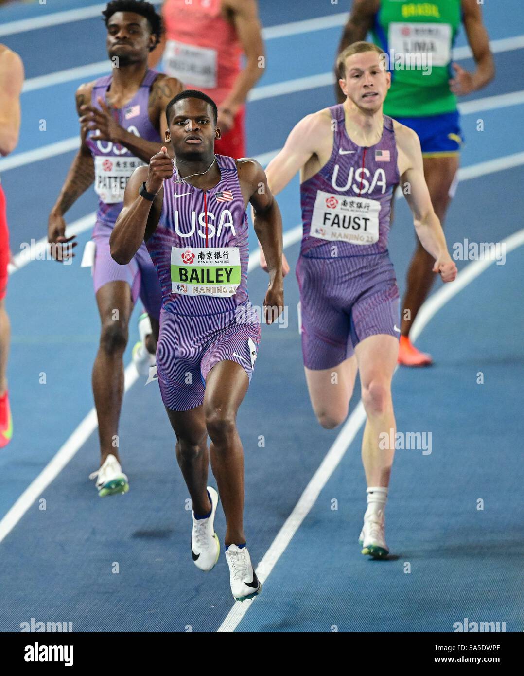 Christopher Bailey, Brian Faust and Jacory Patterson of the USA ...