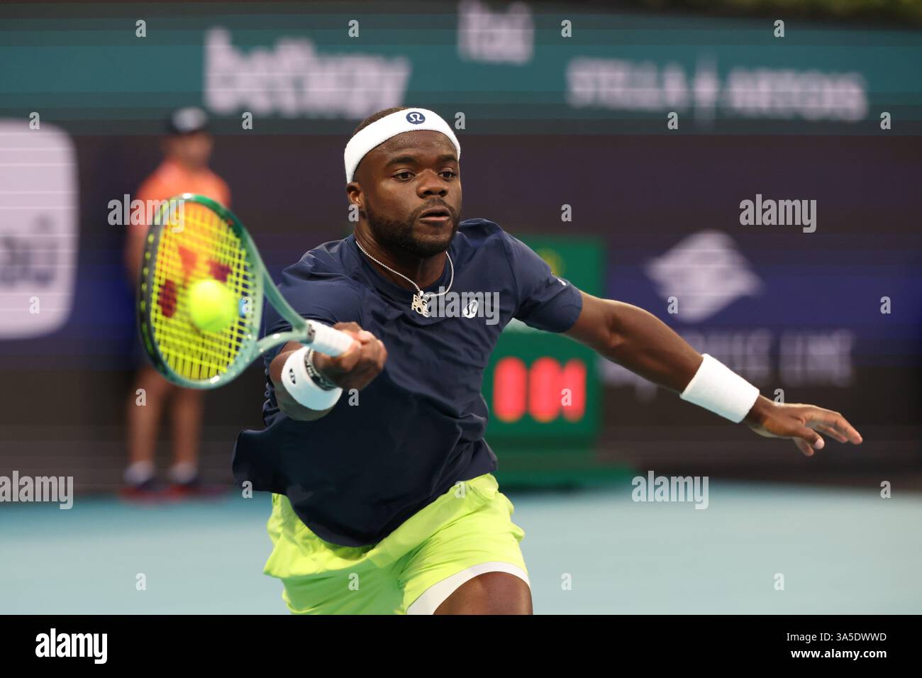 MIAMI GARDENS, FLORIDA - MARCH 22: Francis Tiafoe of the United States ...
