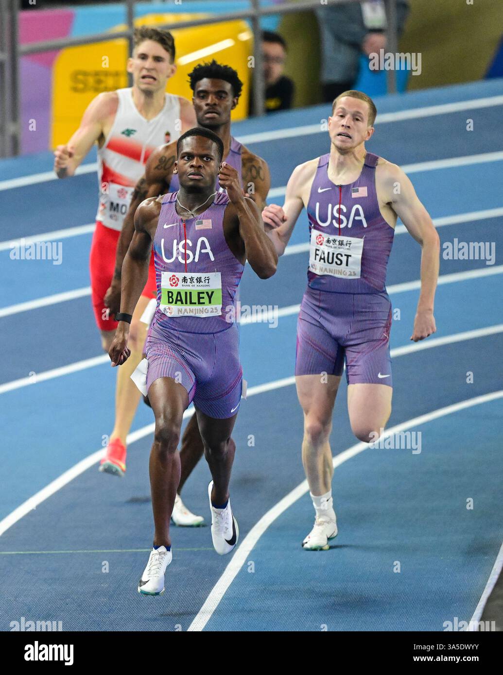 Christopher Bailey, Brian Faust and Jacory Patterson of the USA ...