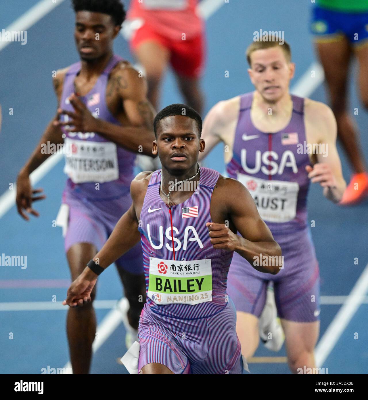 Christopher Bailey, Brian Faust and Jacory Patterson of the USA ...