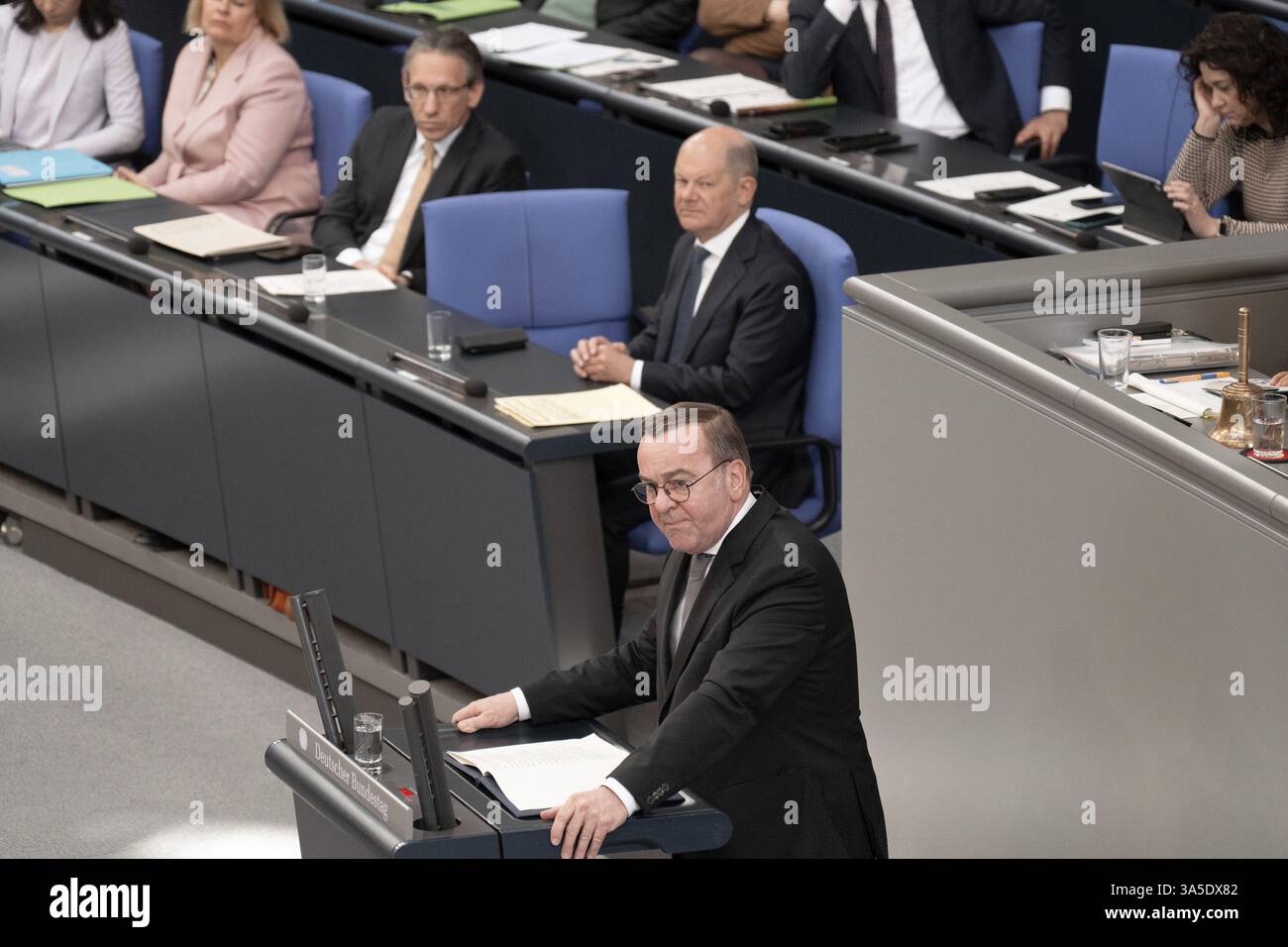 Berlin, Germany - 18 March 2025: Defence Minister Boris Pistorius ...