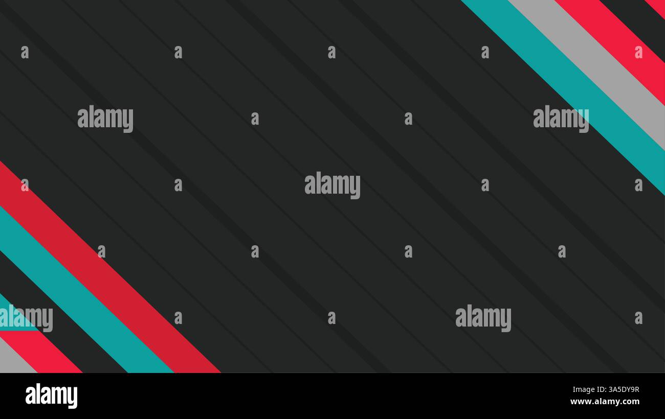 Vibrant vector background with colorful diagonal lines in red, teal ...