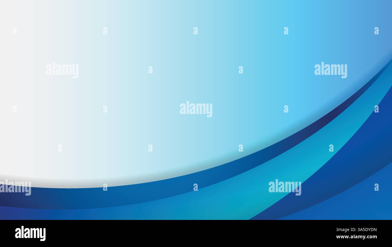 Modern blue wave vector background with smooth curves. Perfect for ...