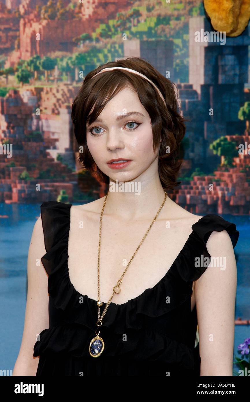 Mexico City, Mexico. 22nd Mar, 2025. Emma Myers attends A Minecraft Fan ...