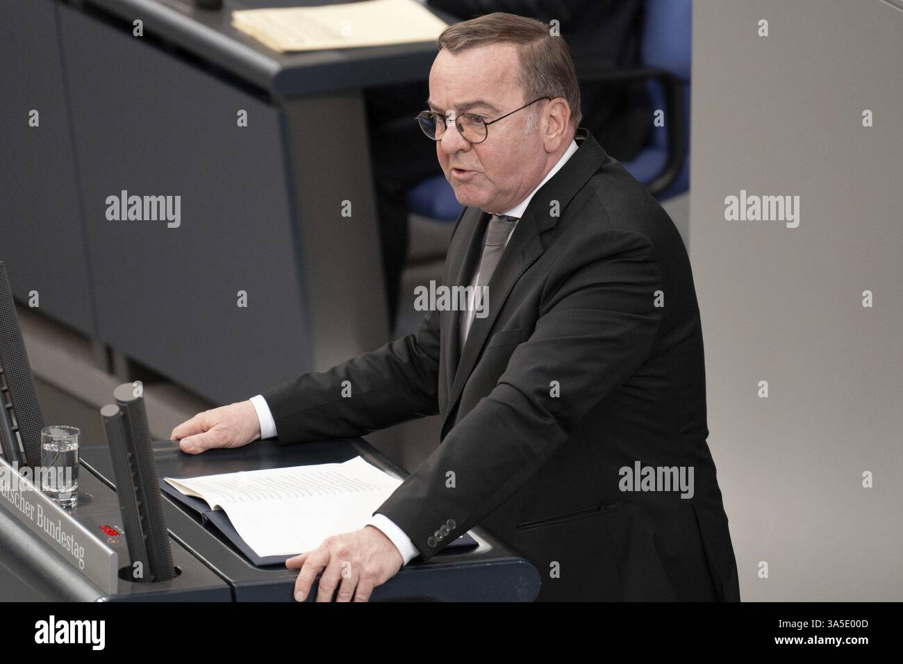 Berlin, Germany - 18 March 2025: Defence Minister Boris Pistorius ...
