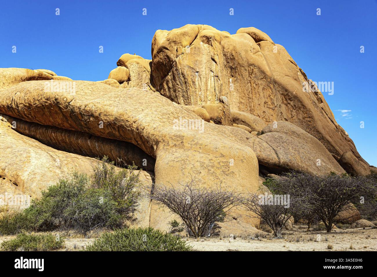 Spitzkoppe is a small picturesque rock massif in Namibia. Huge rounded boulders and arches in ...