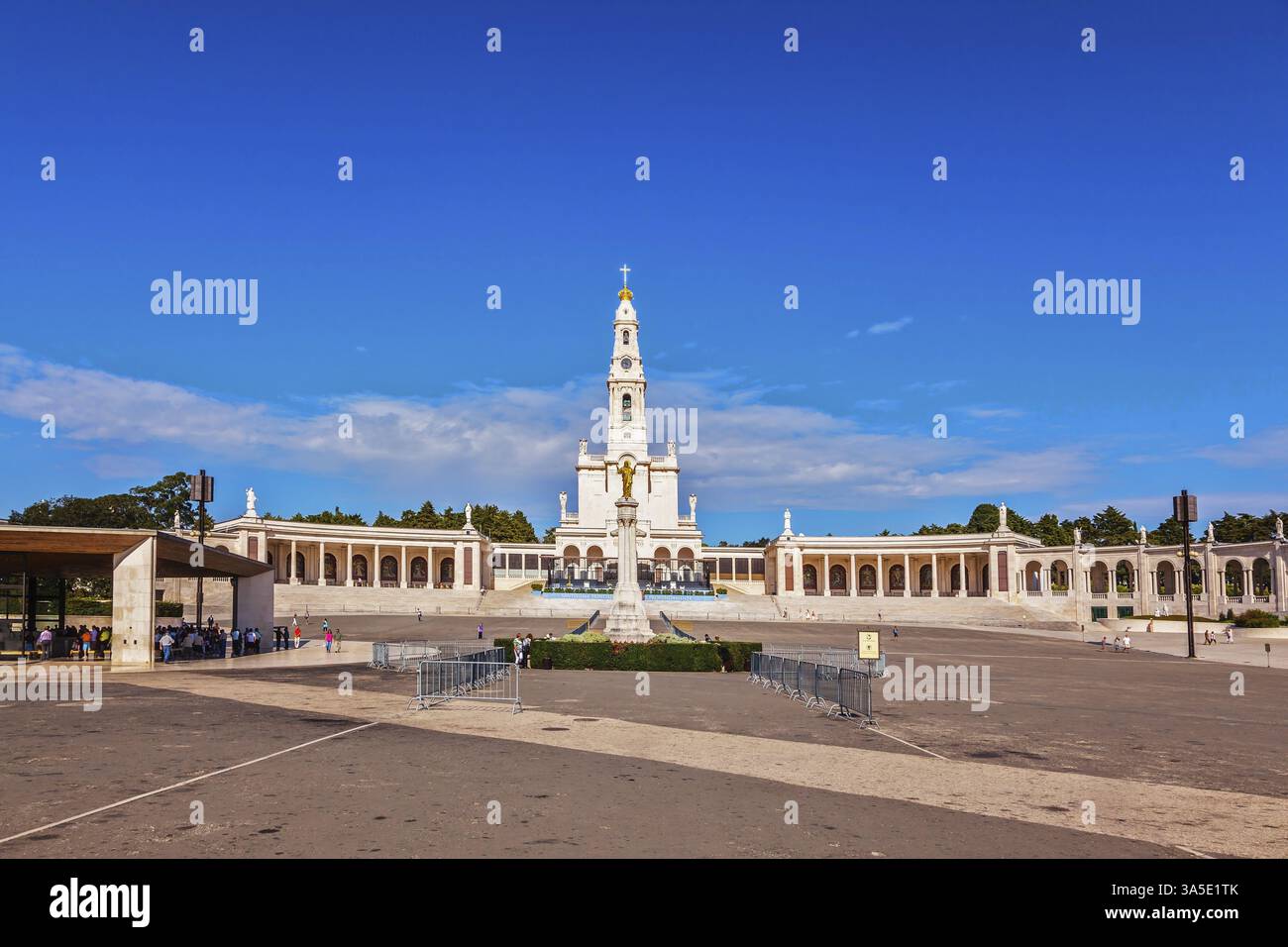 The magnificent cathedral complex with colonnade and large area in ...