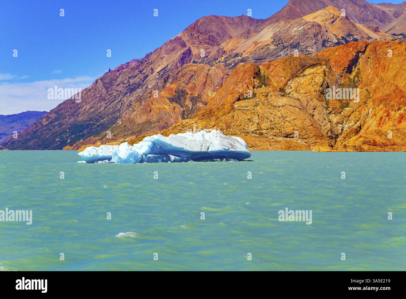 Huge icebergs float in Lake Viedma. Incredible journey to South America ...