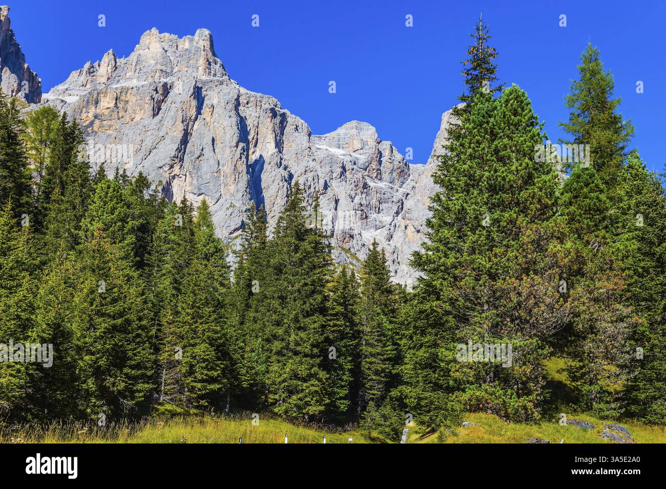 The most beautiful route in the Italian Dolomites. Colossal white rocks ...