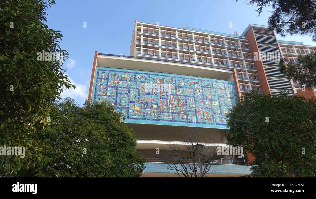 Naples, Italy, December 31, 2024. A glimpse of the engineering ...
