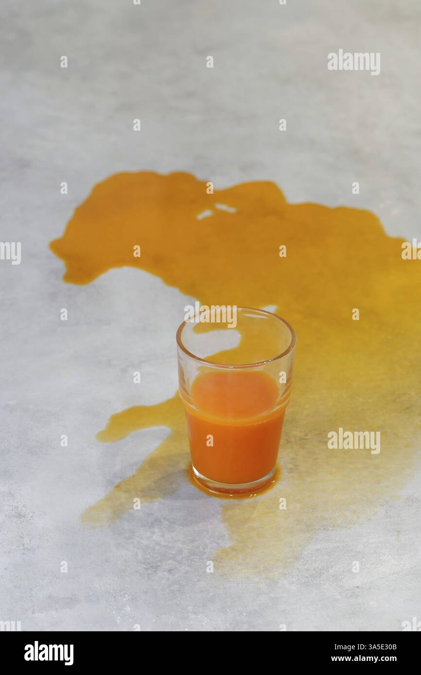 Spilled juice on white hi-res stock photography and images - Alamy