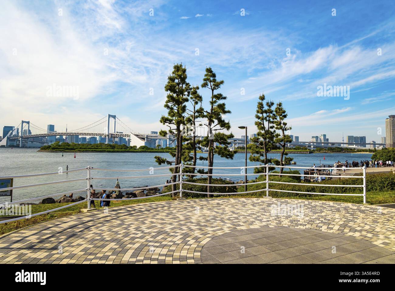 ODAIBA ISLAND, JAPAN, MAY 03, 2023: Favorite place for walks of ...