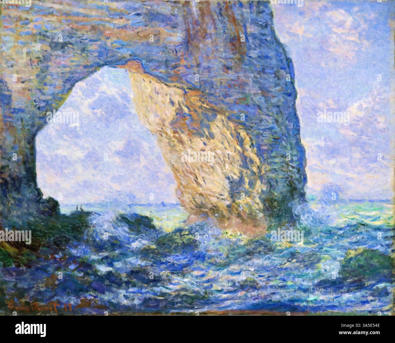 The Manneporte, 1883 (Painting) by Monet, Claude (1840-1926) French ...