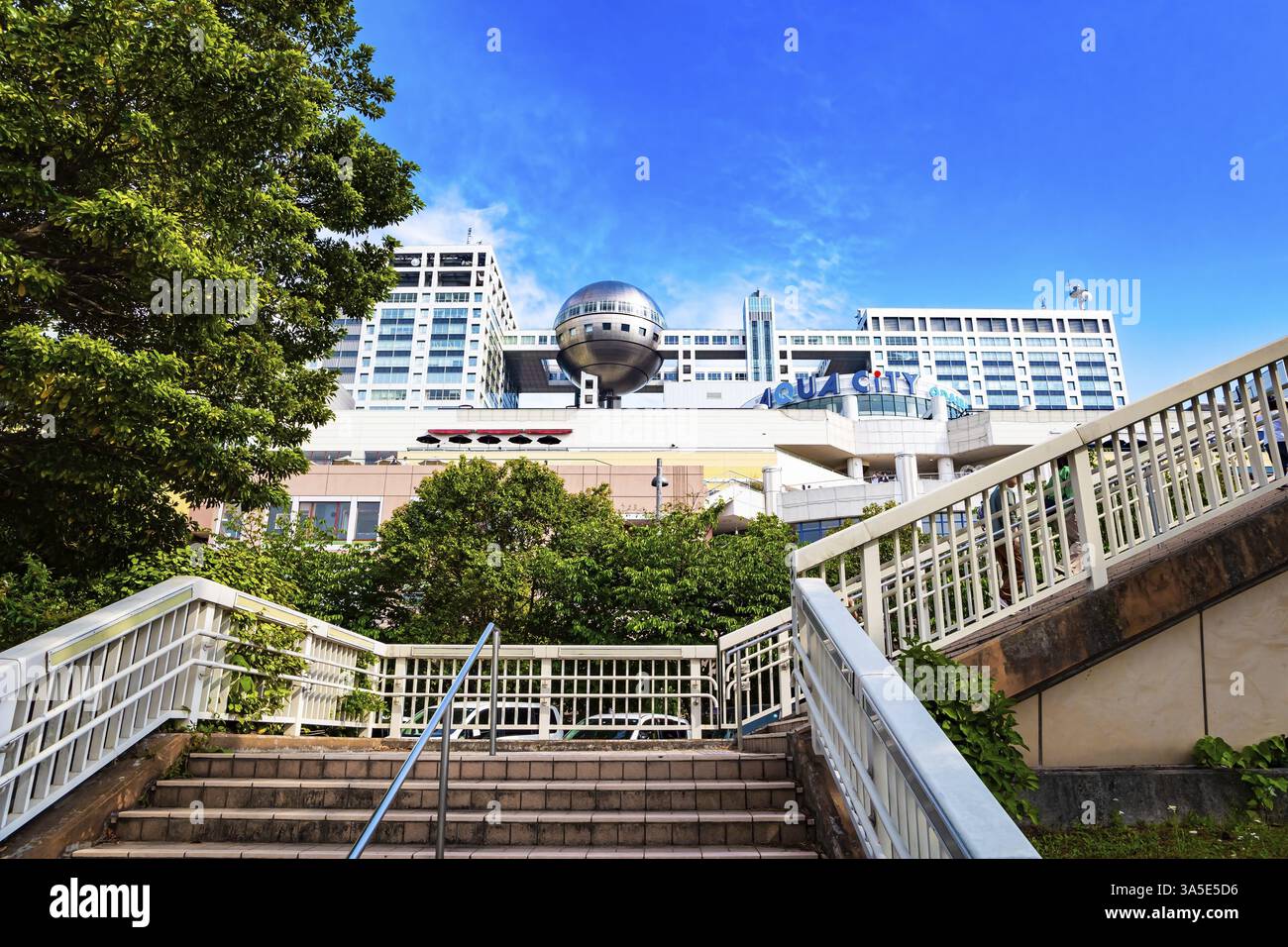 Stunning modern architecture on Odaiba Island. Odaiba is large ...