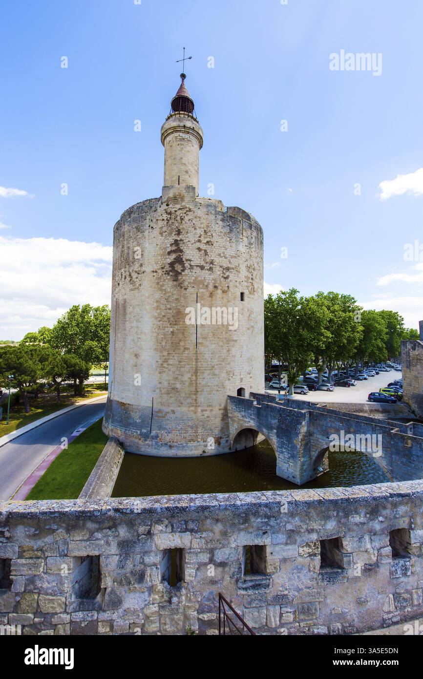 The historic round tower of Constance. Antique walls of the medieval ...