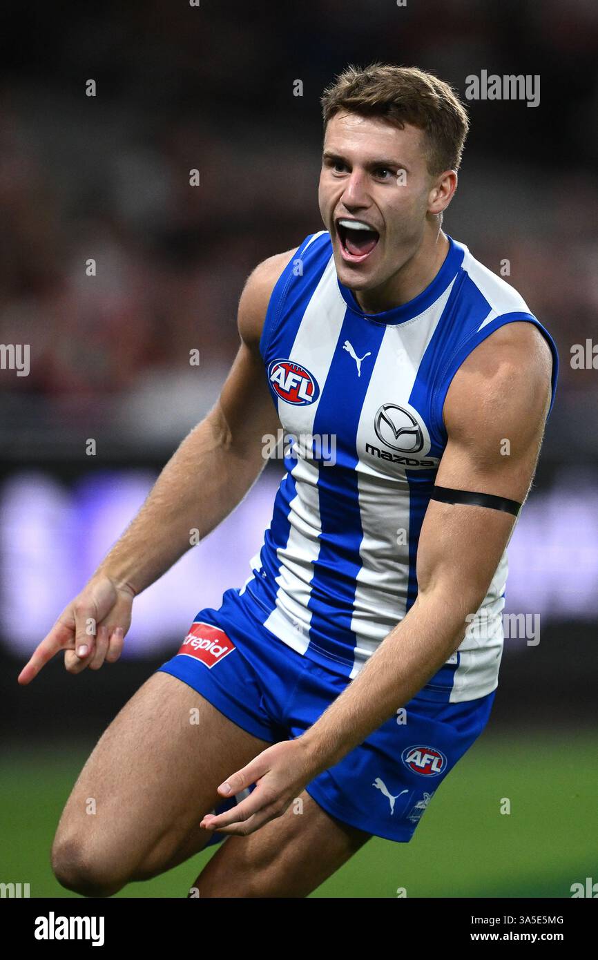 Melbourne, Australia. 23rd Mar, 2025. Jacob Konstanty of North ...