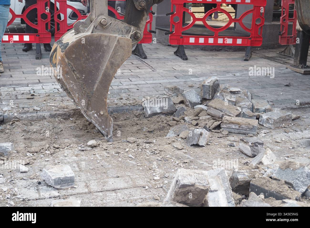 Demolition work underway on hi-res stock photography and images - Alamy