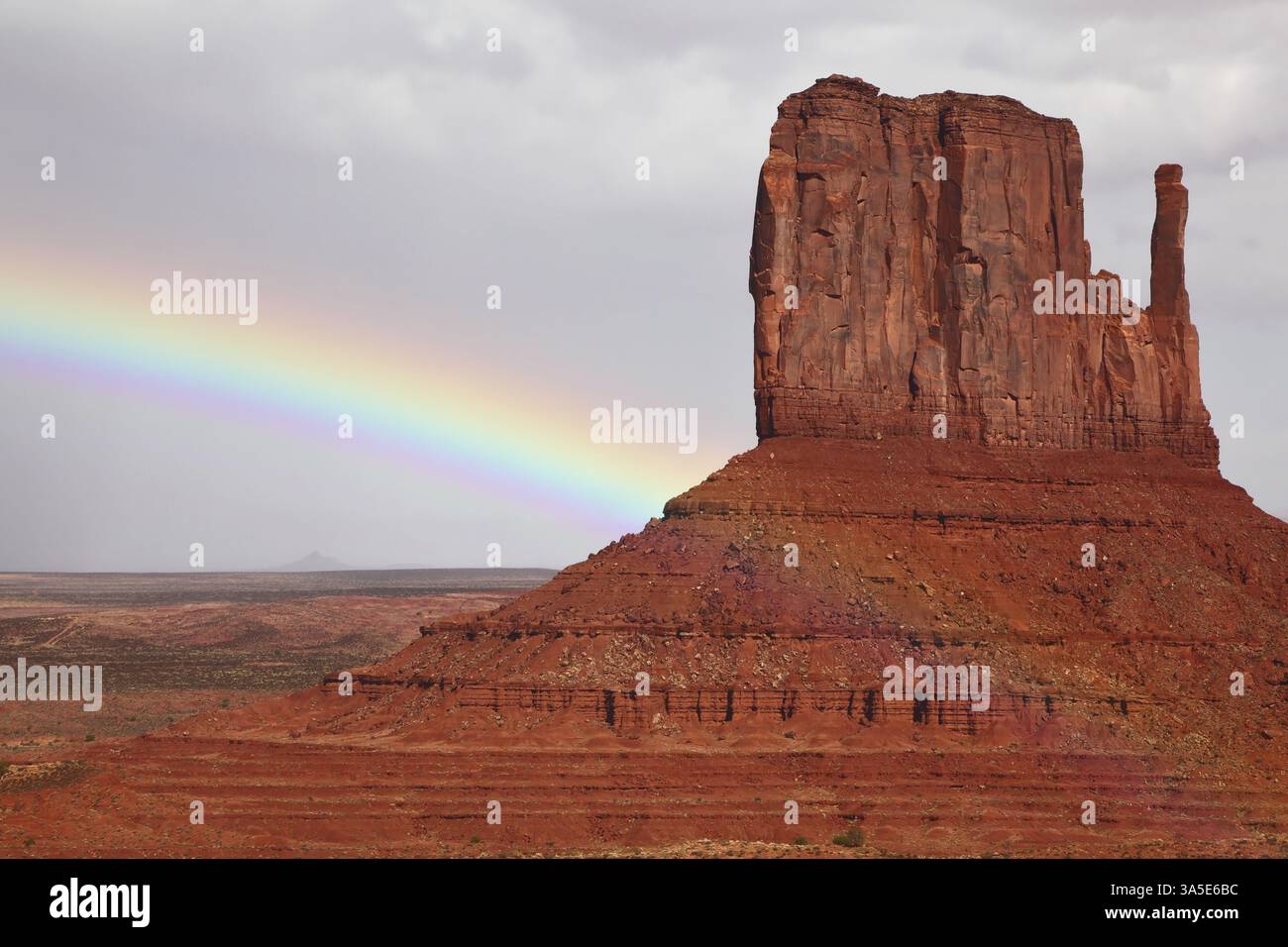 Navajo Reservation in the US. Red Desert and rocks - mitts sandstone ...