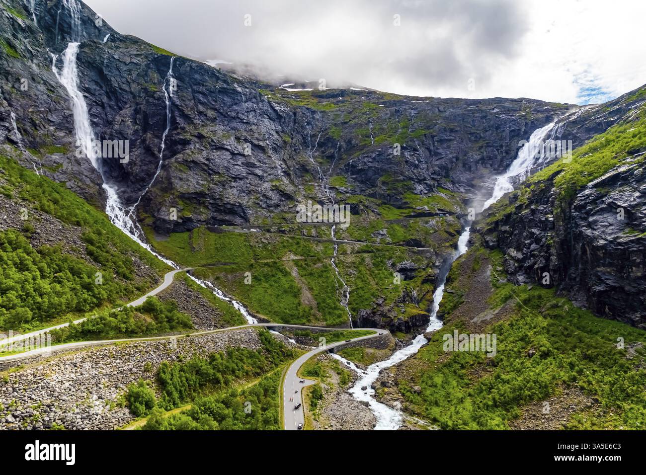 Troll Staircase - the most popular tourist spot in Norway. The road ...