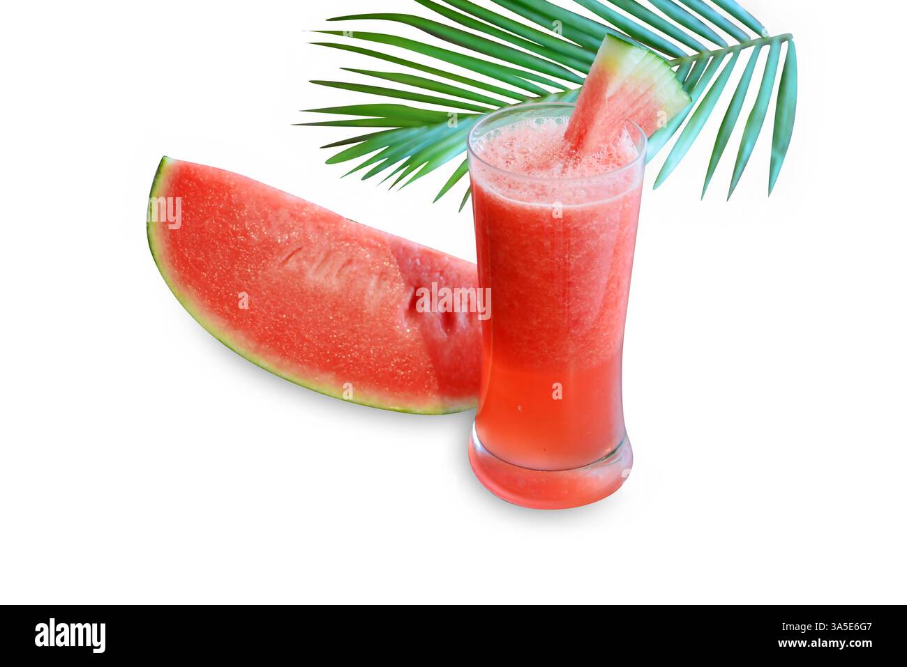 Die cut of Watermelon juice splash fruit on white isolated Stock Photo ...
