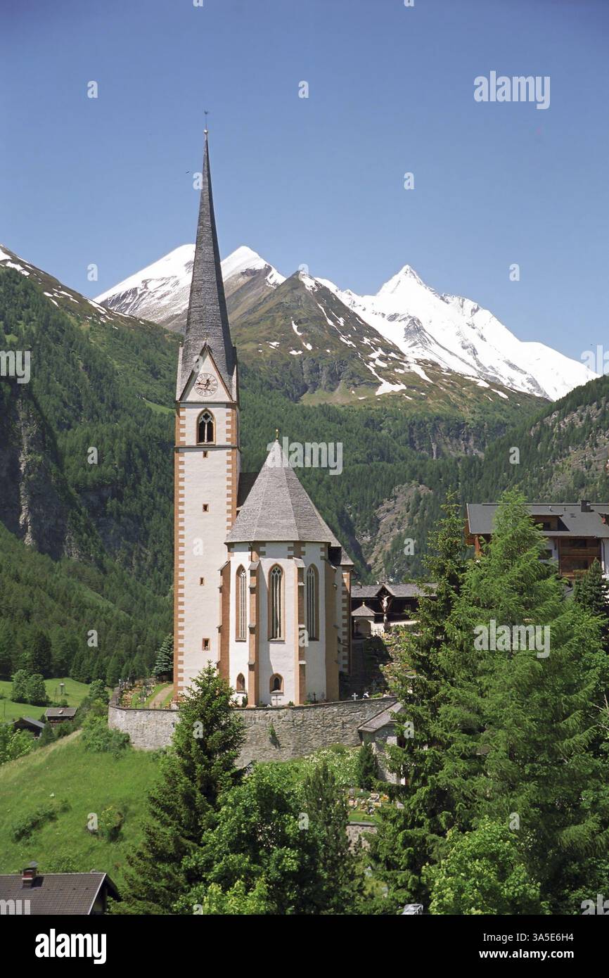 The most beautiful village in the Alps - Heiligenblut. Hohe Tauern ...