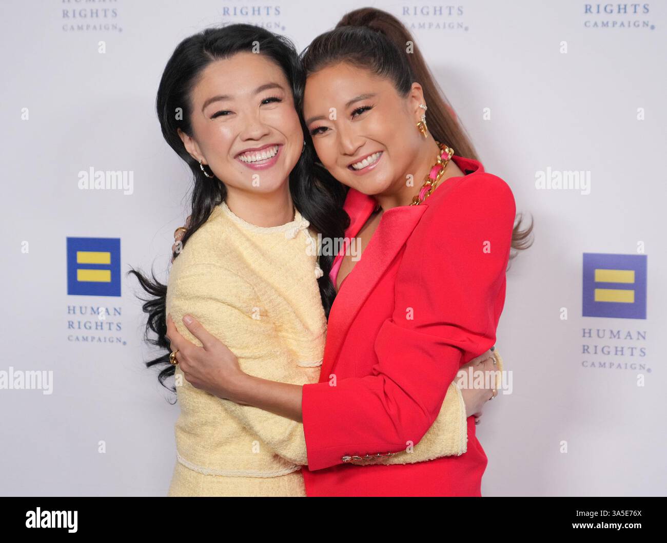 (L-R) Sherry Cola and Ashley Park at the Human Rights Campaign's 2025 ...