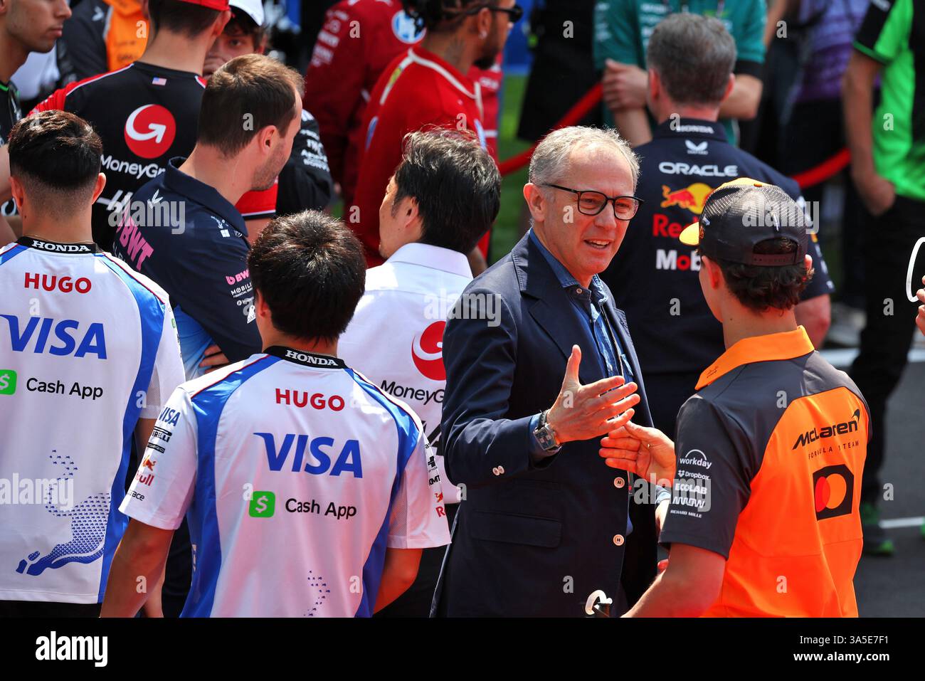 Stefano Domenicali (ITA) Formula One President and CEO with Lando ...