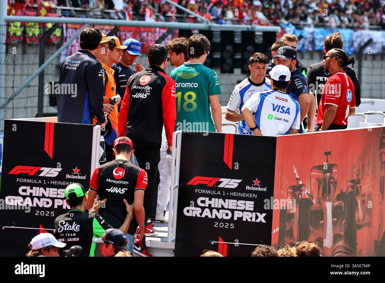 Shanghai, China. 23rd Mar, 2025. Drivers' Parade. 23.03.2025. Formula 1 ...