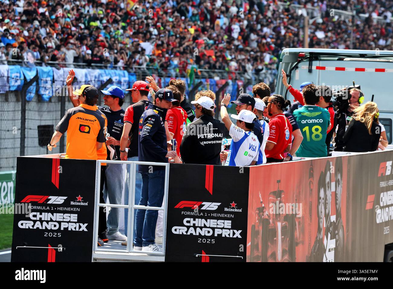 Shanghai, China. 23rd Mar, 2025. Drivers' Parade. 23.03.2025. Formula 1 ...