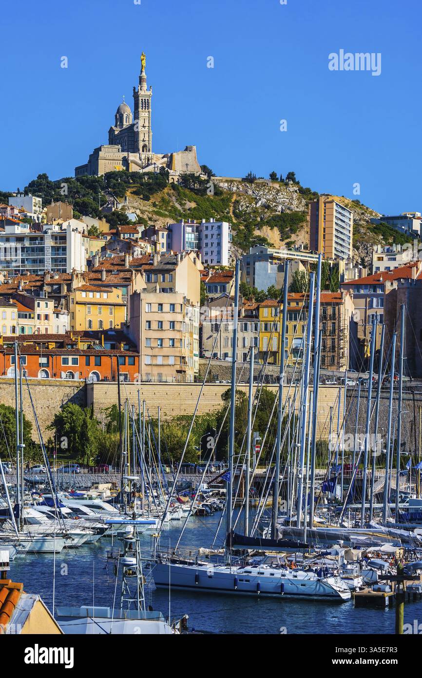 The water area of the Old Port - speedboats, yachts and fishing boats ...