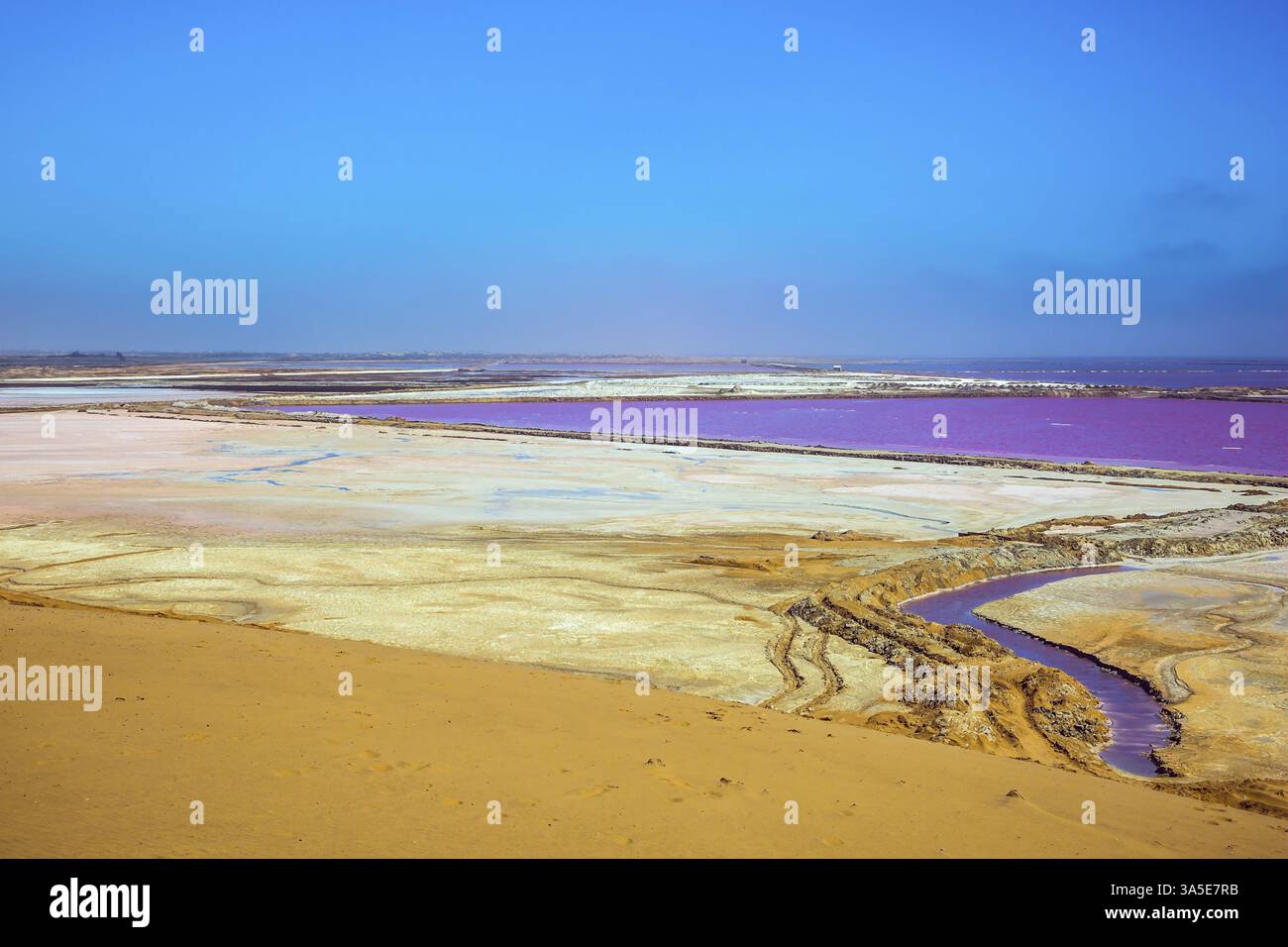 Extraction of ocean salt in Walvis Bay. The concept of ecological and ...