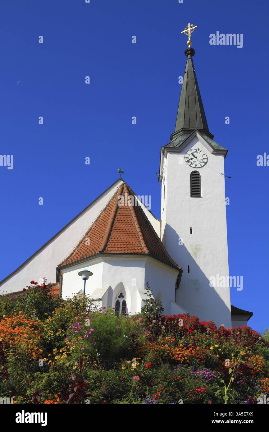 Church clearly look elegant against the clear blue sky. Church built on ...