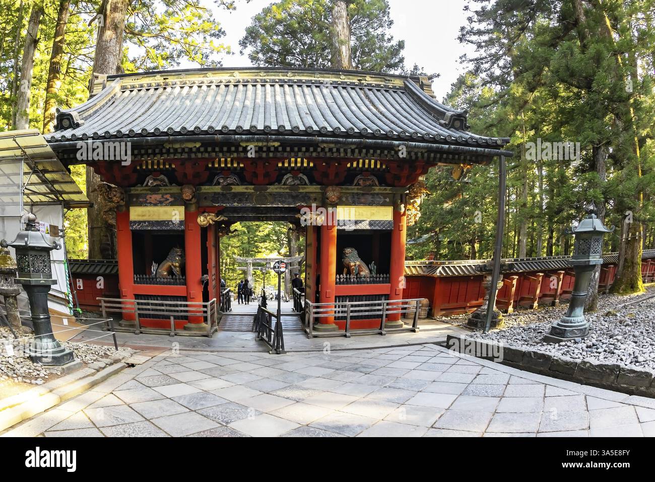 Japan. Nikko Tosho-gu is Shinto shrine in Nikko. At the gate there is a ...