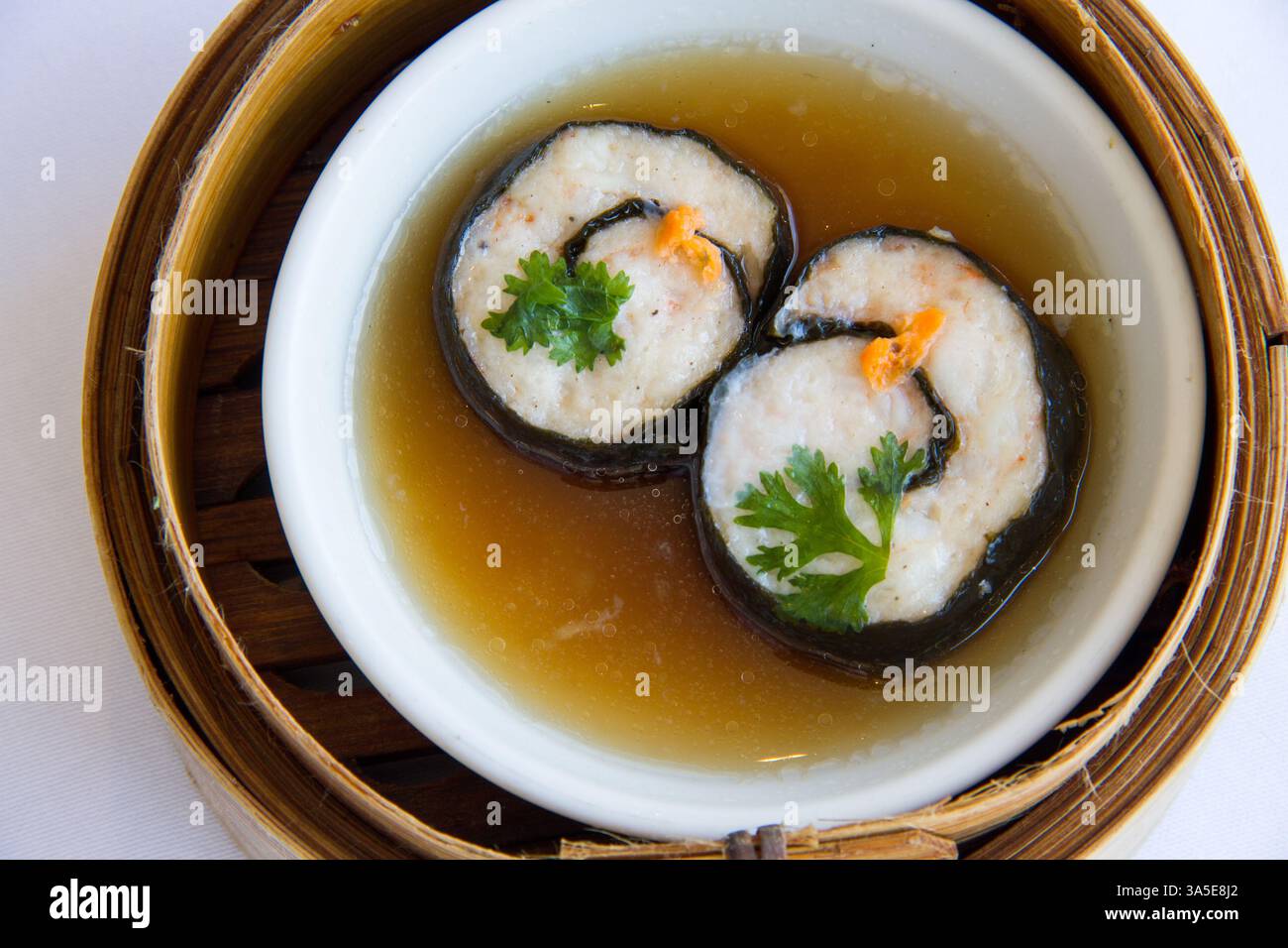 Die cut of Dim sum Ha Kao, chinese food on white isolated Stock Photo ...