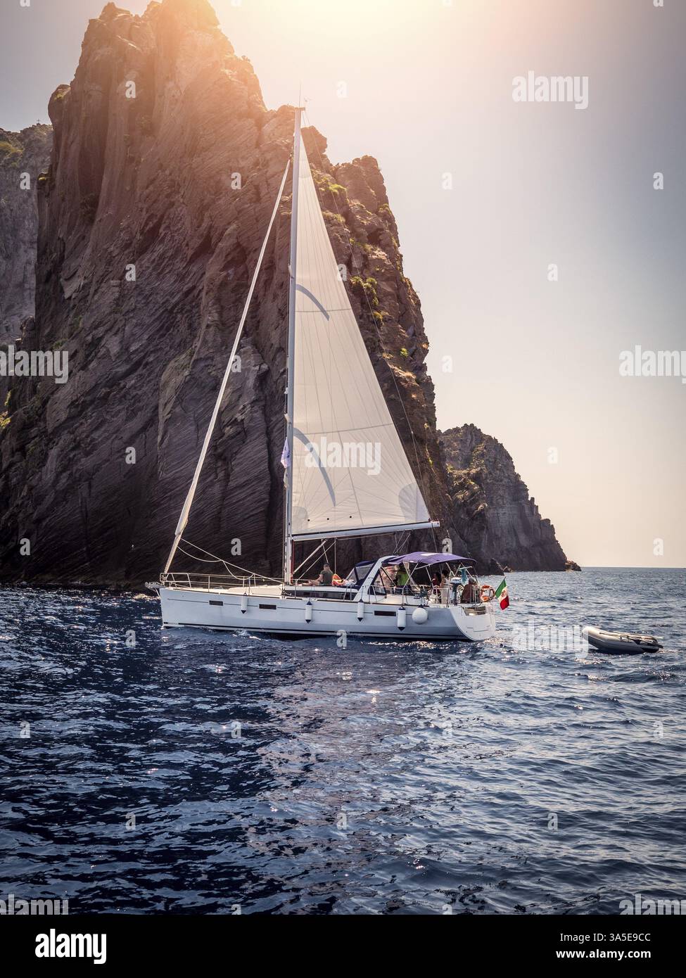 White sailing yachts in hi-res stock photography and images - Alamy